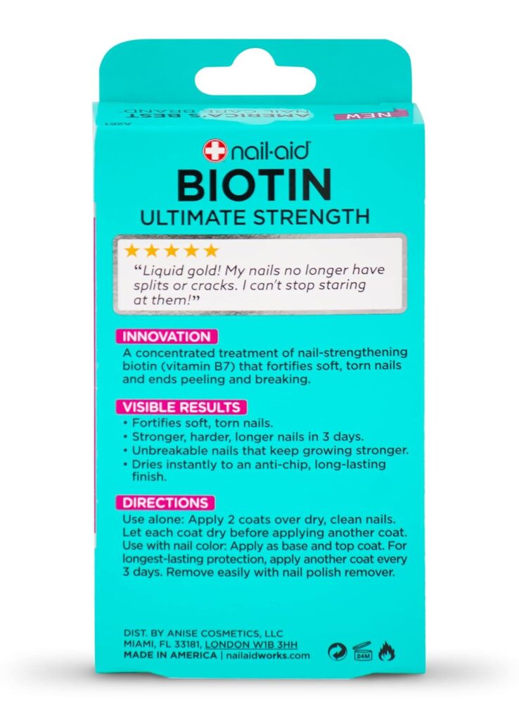 Nail-Aid Biotin Ultimate Strength Review - Vibrant Beauty Health